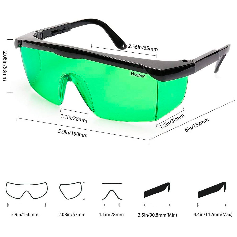 Lentes Verde Láser Huepar GL01G + Estuche – Vultec | Especialistas en ...